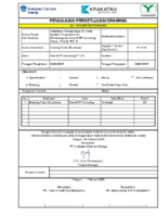 Approval Drawing Panel Ekualisasi - Pekerjaan Pembangunan New WTP Krenceng (PPK III) - Manajemen ...